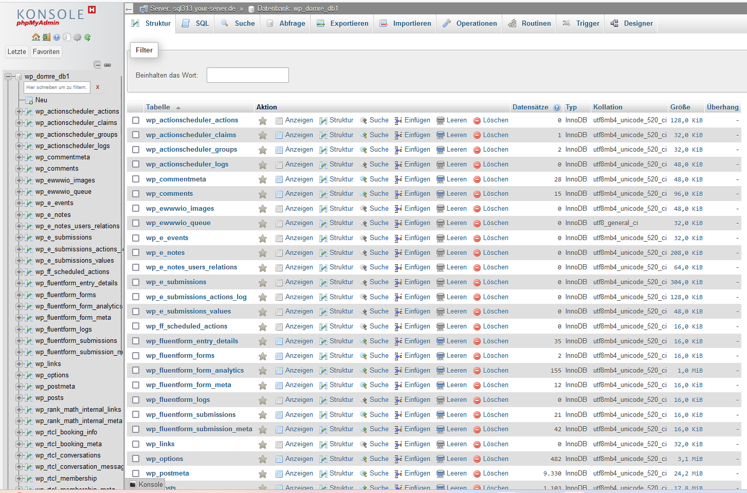 WordPress Datenbank ändern - My SQL & Domain ändern